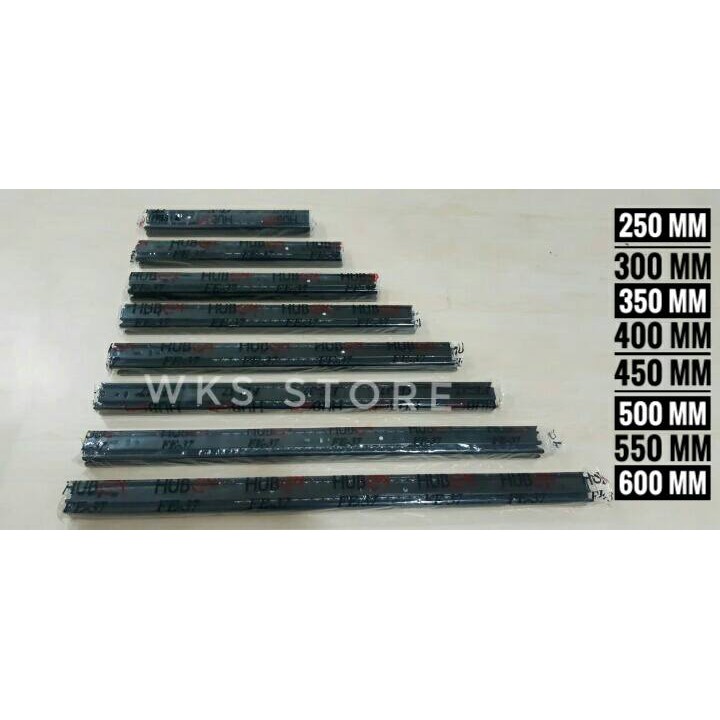 Jual Rel Laci Double Track Hitam HUBEN 37 X 300 MM ( Full Extension ...