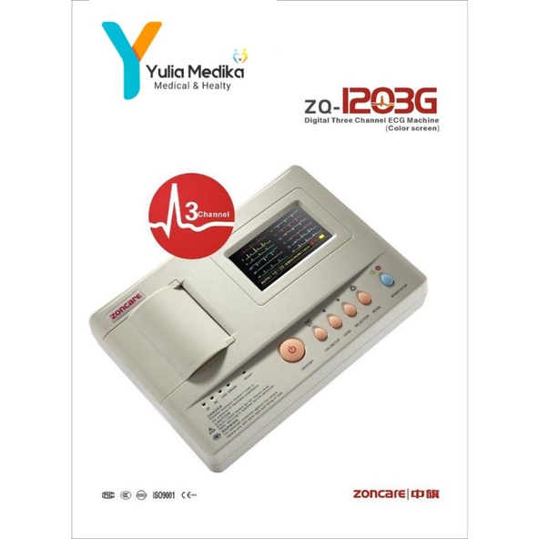 Jual ECG 3 Channel Zoncare ZQ-1203 | Shopee Indonesia