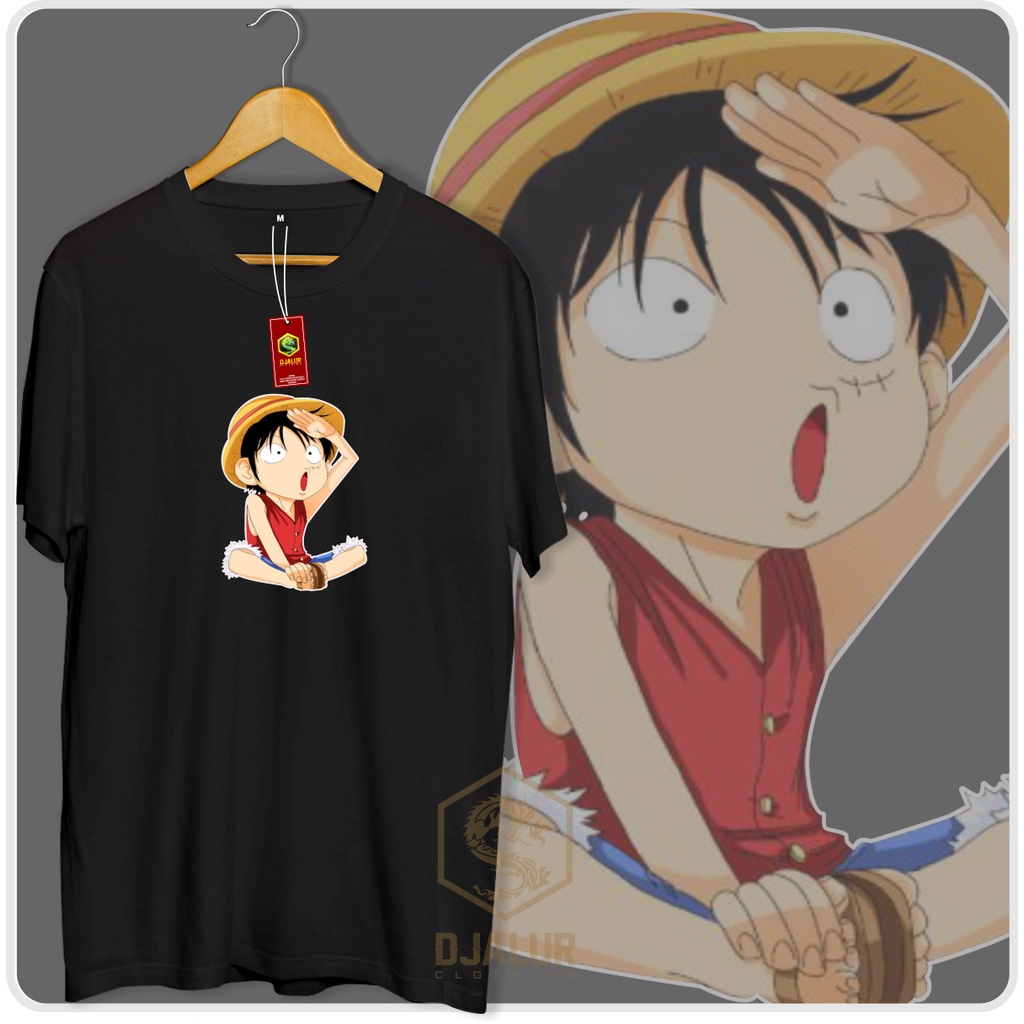 Jual Kaos One piece luffy waow Kaos Anime wibu manga japan Kaos distro ...