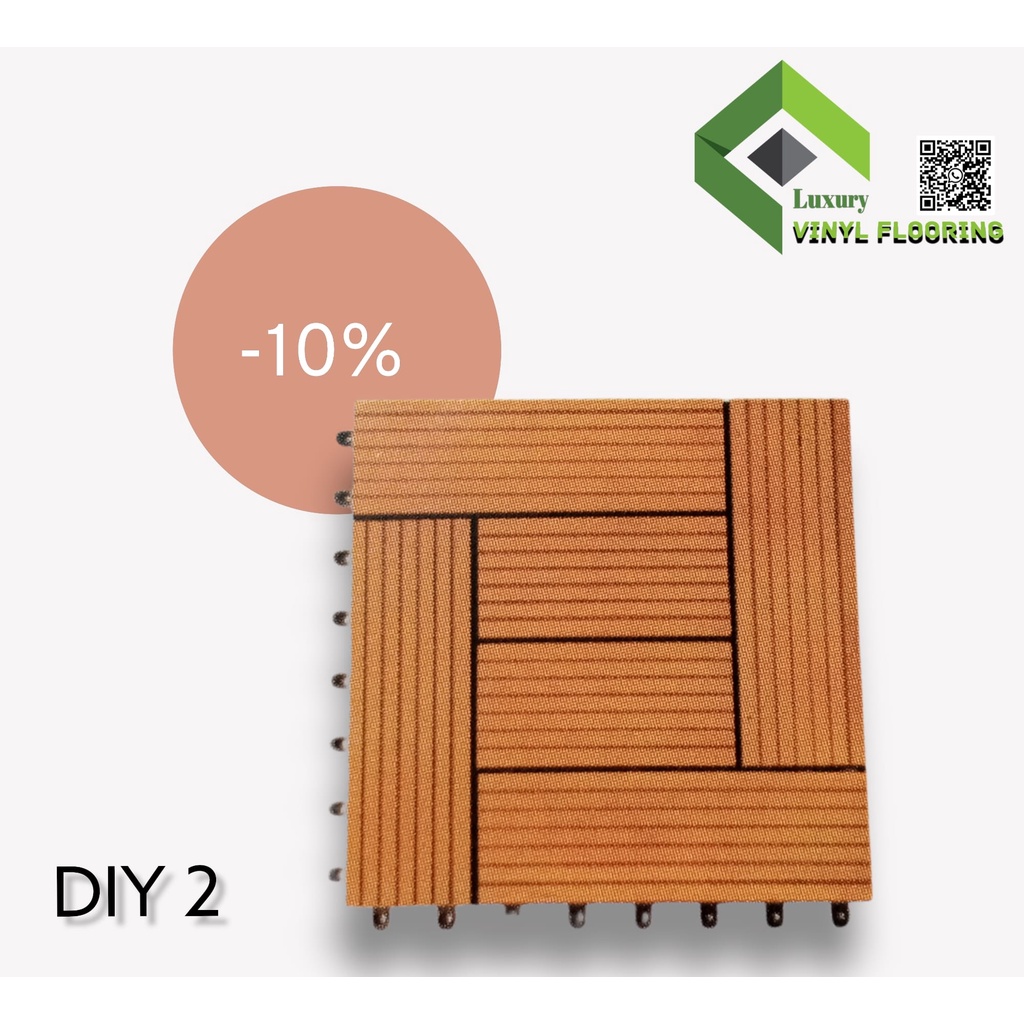 Jual DECKING WPC TILE LANTAI KAYU TYPE DIY 2 - Wood/coffee | Shopee ...