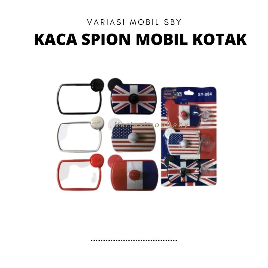Jual KACA SPION / SPOT MIRROR SY084 3 PCS KACA BENDERA KOTAK UNIVERSAL ...