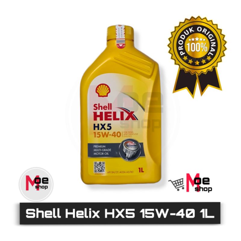 Jual Oli Shell Helix HX5 15W-40 1L 100% ORIGINAL | Shopee Indonesia