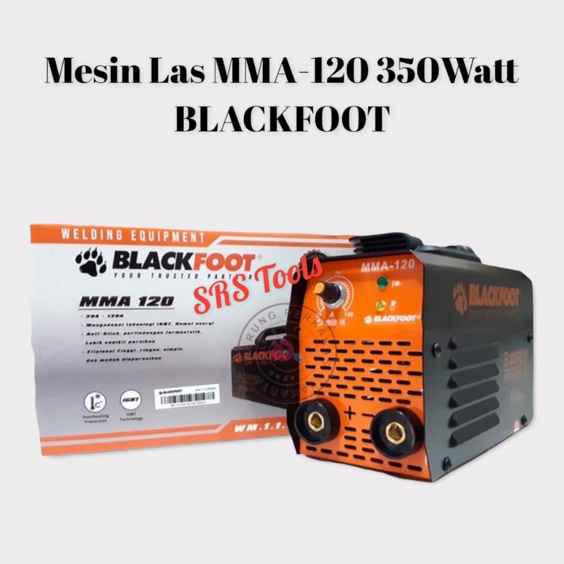 Jual BLACKFOOT Mesin Travo Trafo Las Inverter MMA 120 350 W Mini IGBT 120A | Shopee Indonesia