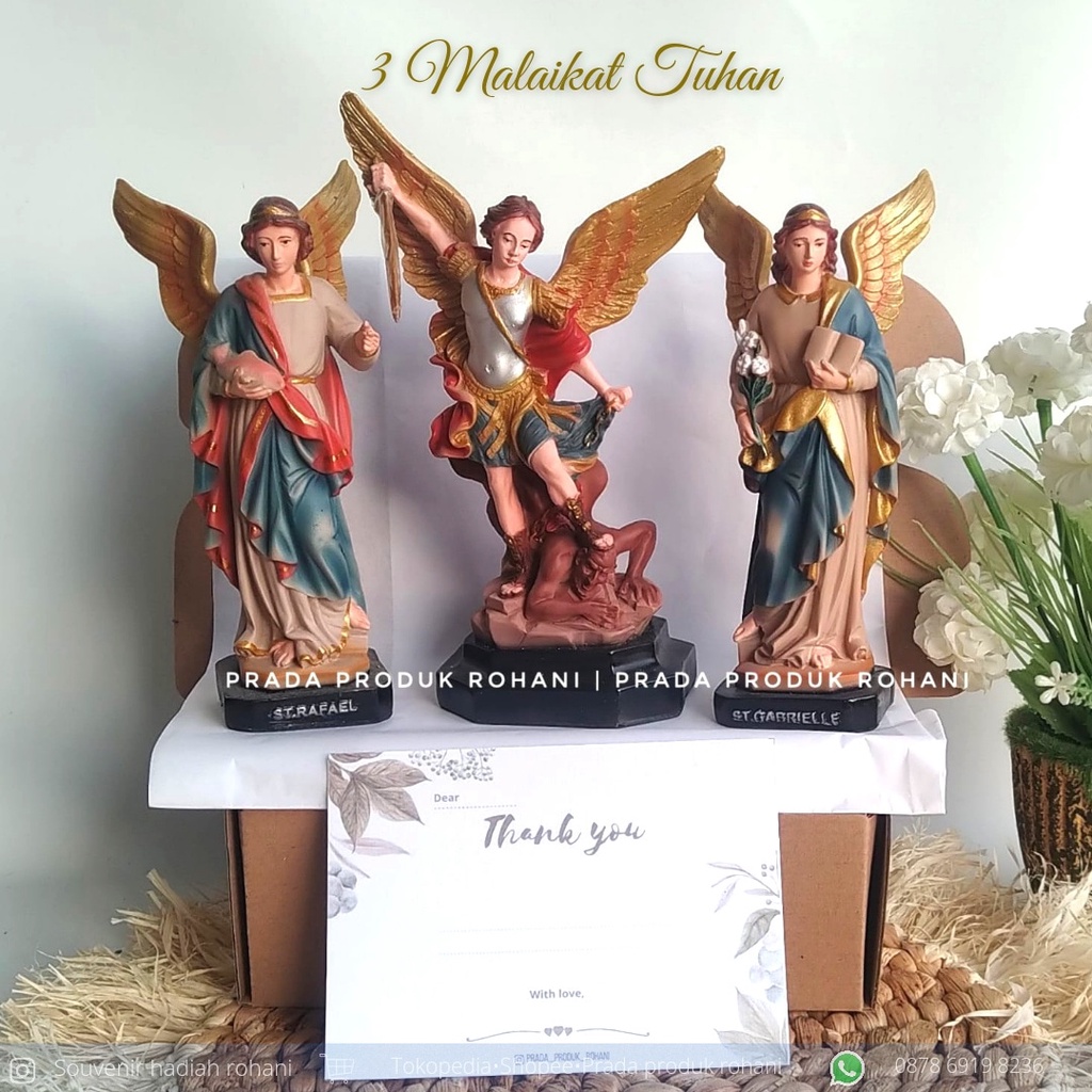 Jual Hampers Rohani/Hadiah Rohani/Patung Malaikat/Patung St Michael ...