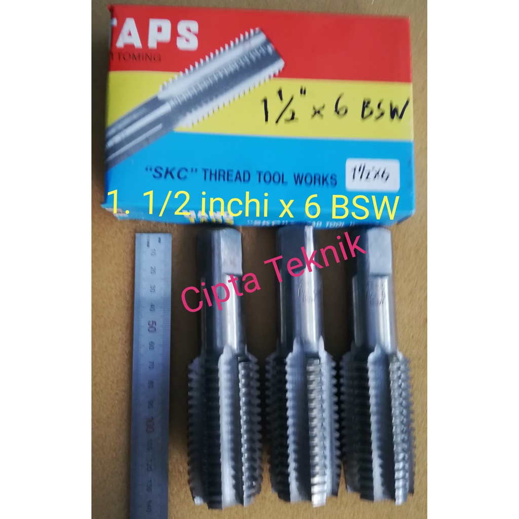 Jual Hand Tap SKC 1 1/2 inchi x 6 BSW Handtap SKC 1-1/2inchi x 6BSW Tap ...