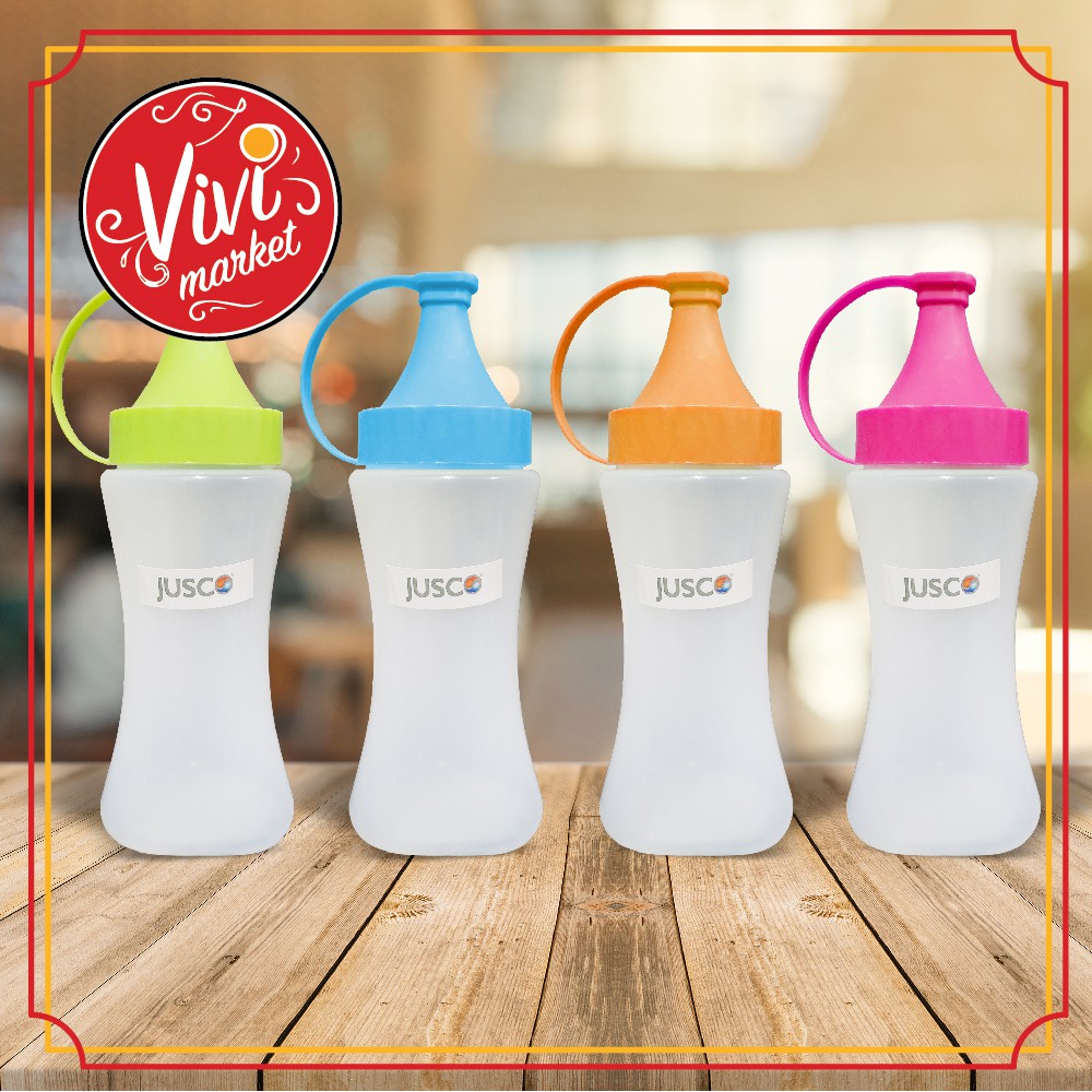 Jual Botol Tempat Kecap / Saos / Minyak Mini Jusco isi 4 pcs - 250ml ...
