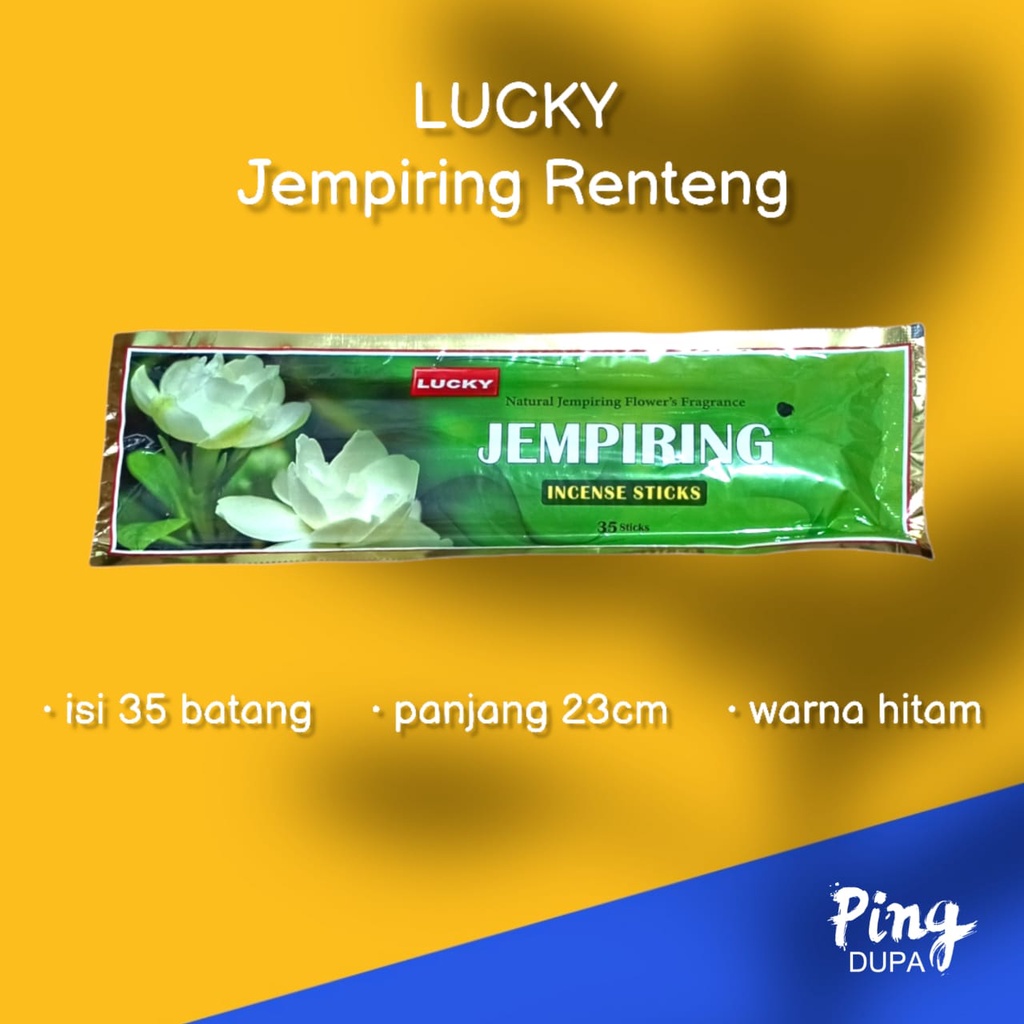 Jual Dupa Wangi Jempiring Renteng Isi 35 Batang Hio By Lucky India ...
