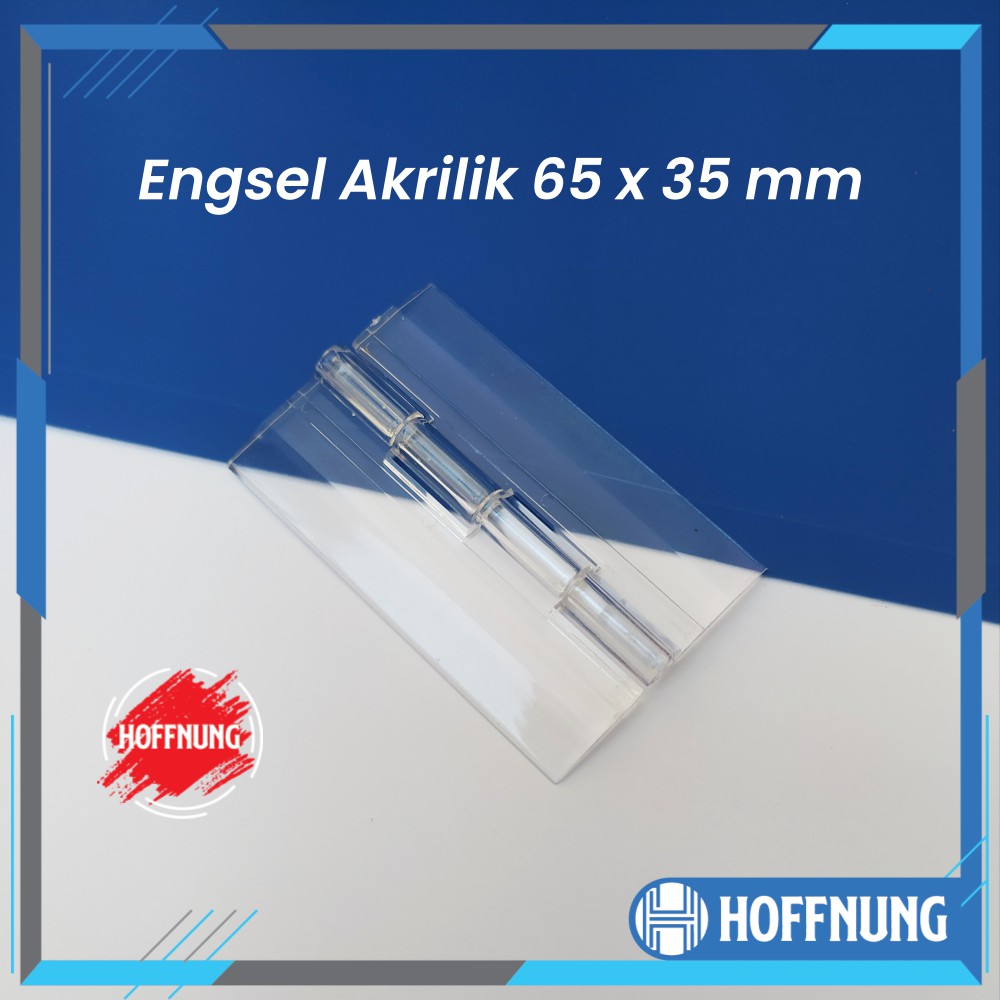 Jual Engsel Akrilik 6,5cm Bening Hinge Acrylic 65x35mm Ukuran 6 cm Size ...