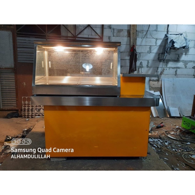 Jual BOOTH FRIED CHICKEN MINIMALIS SHOWCASE AYAM GORENG | Shopee Indonesia