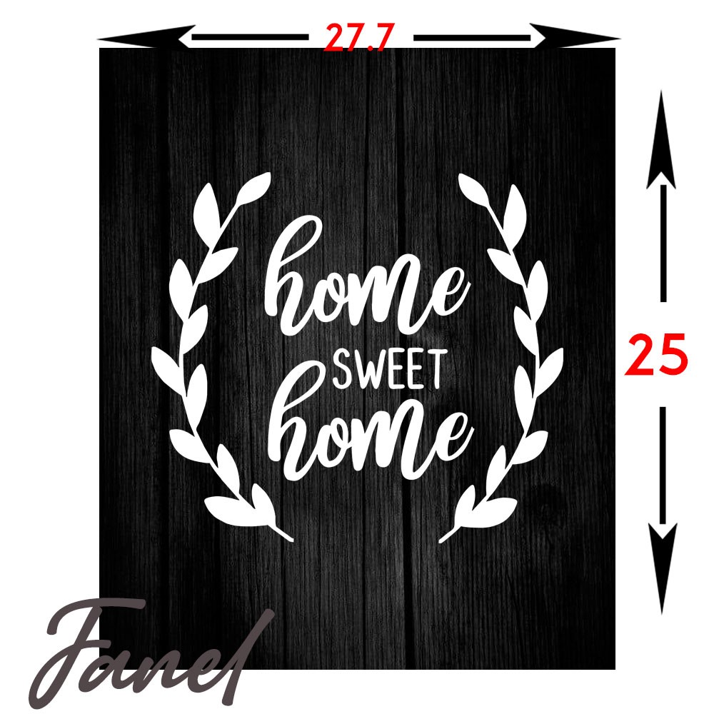 Jual STIKER KACA DINDING HOME SWEET HOME V1 KEREN CUTTING STICKER ...
