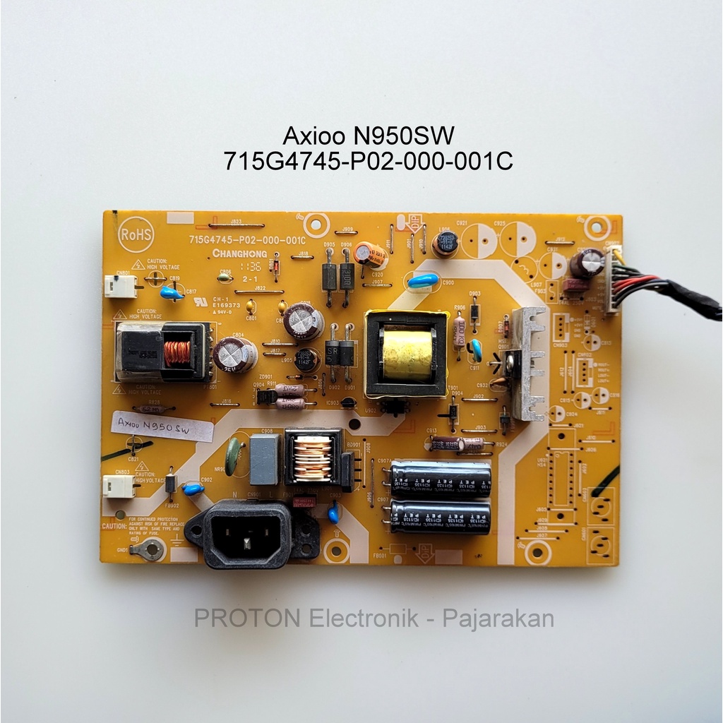 Jual PSU LCD Monitor Axioo N950SW AOC 185LM00014 Mesin PCB Power Supply ...