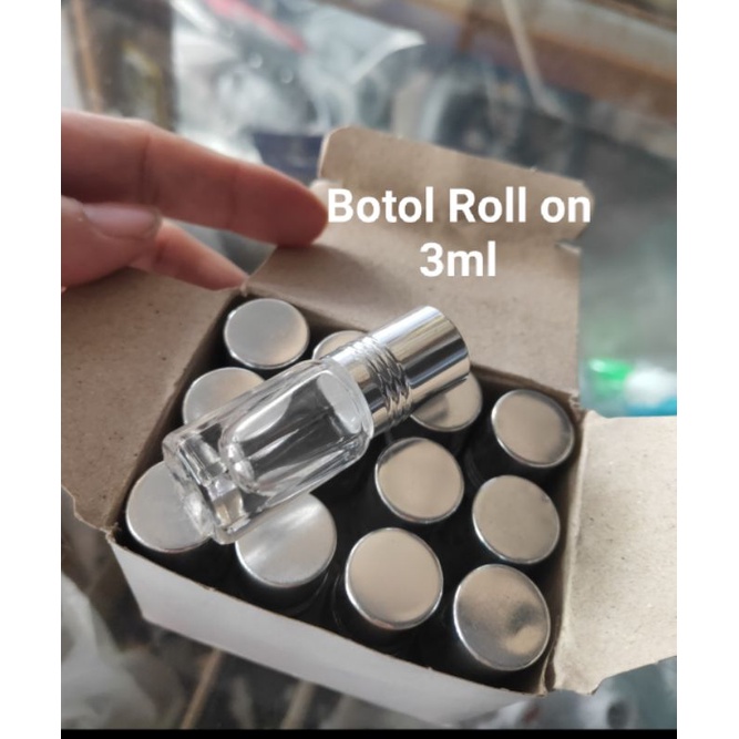 Jual botol roll on ukuran 3ml, botol parfum , isi 12pcs , tolla 3ml ...
