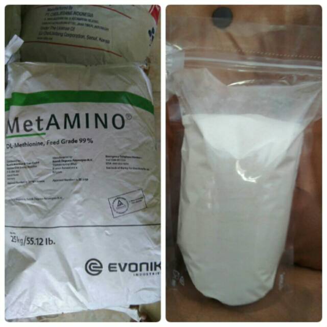 Jual Asam Amino DL-Methionine Evonic Metamino Degussa Repack 1kg ...
