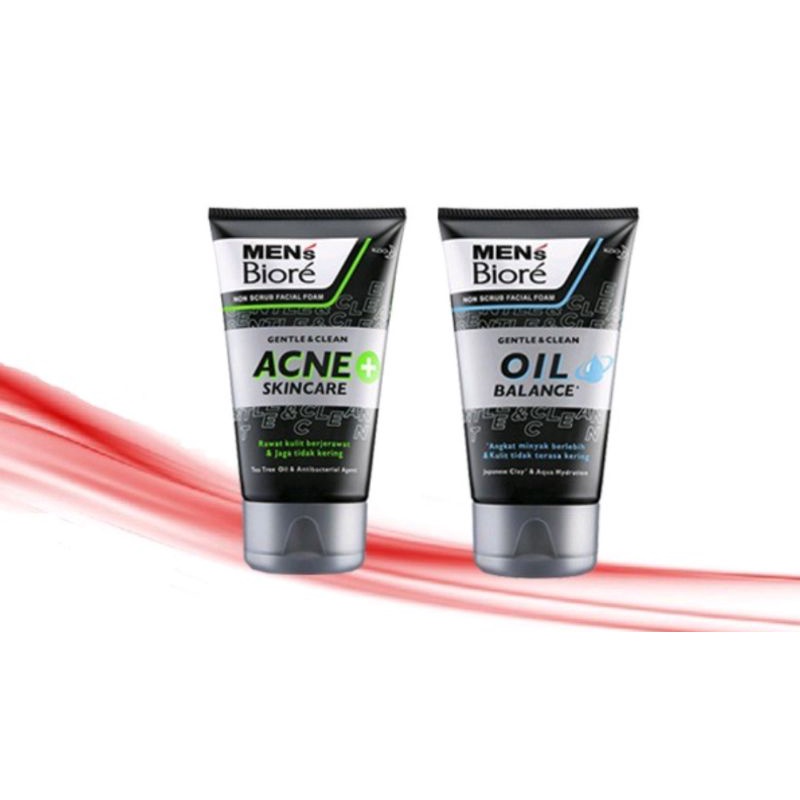 Jual Mens Biore Gentle & Clean Facial Foam 100gr ( Besar ) | Shopee Indonesia