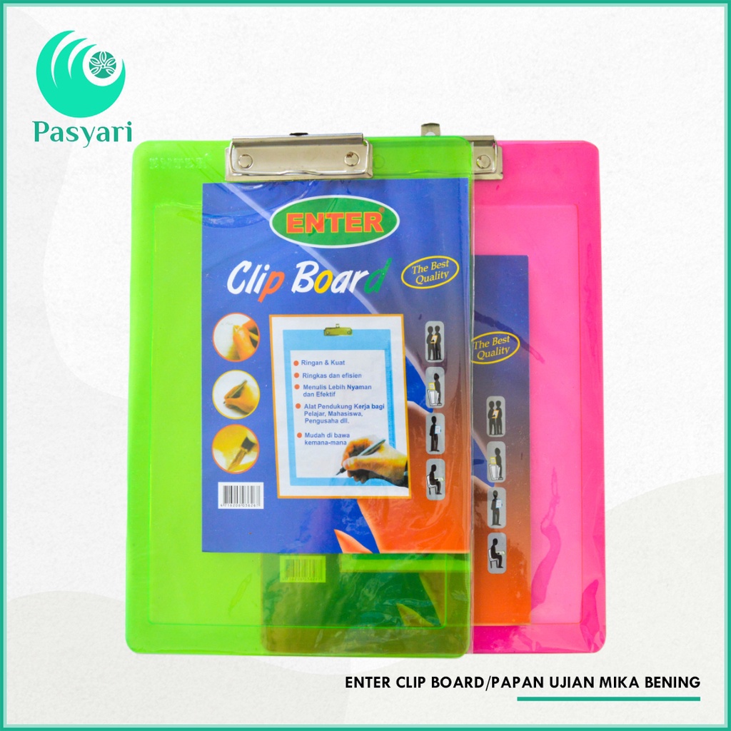 Jual Enter Clip Board/Papan Ujian Mika Bening | Shopee Indonesia