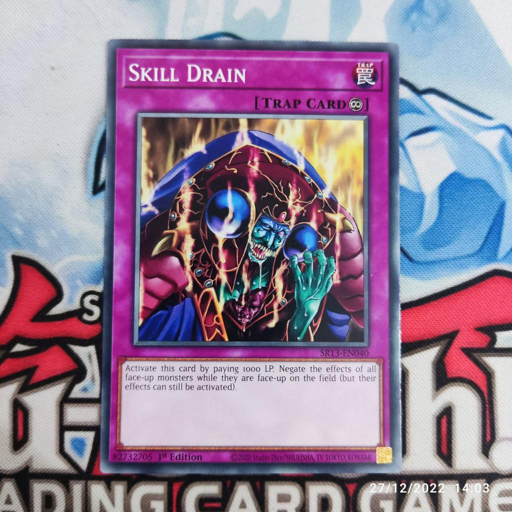 Jual yugioh skill drain SR13 common 1st original | Shopee Indonesia