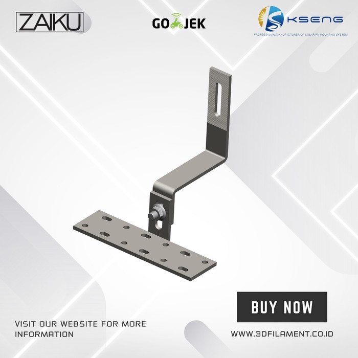 Jual Panel Surya/Solar Mounting System - Adjustable Tile Roof Hook ...