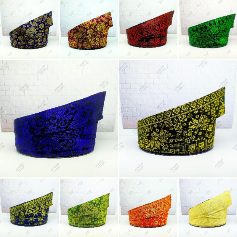 Jual Tanjak/Tengkolok/Destar Songket Premium Asli Melayu Riau Palembang ...