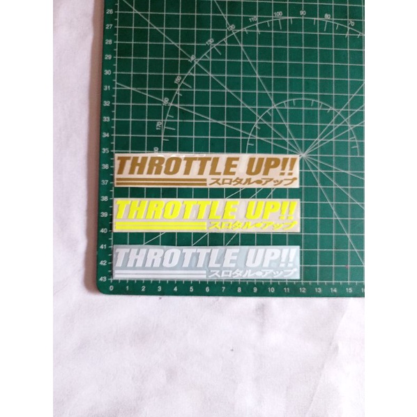 Jual Stiker Helm Motor Sticker Throttle up Cutting | Shopee Indonesia