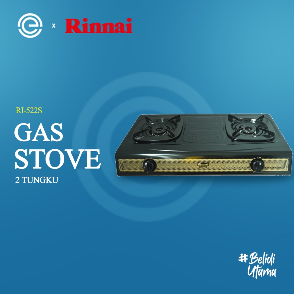 Jual RINNAI Kompor Gas 2 Tungku RI-522S | Shopee Indonesia