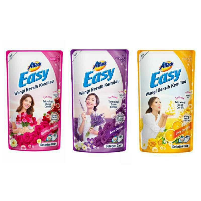 Jual DETERGENT PENCUCI BAJU Easy Attack deterjen cair 750ml | Shopee Indonesia
