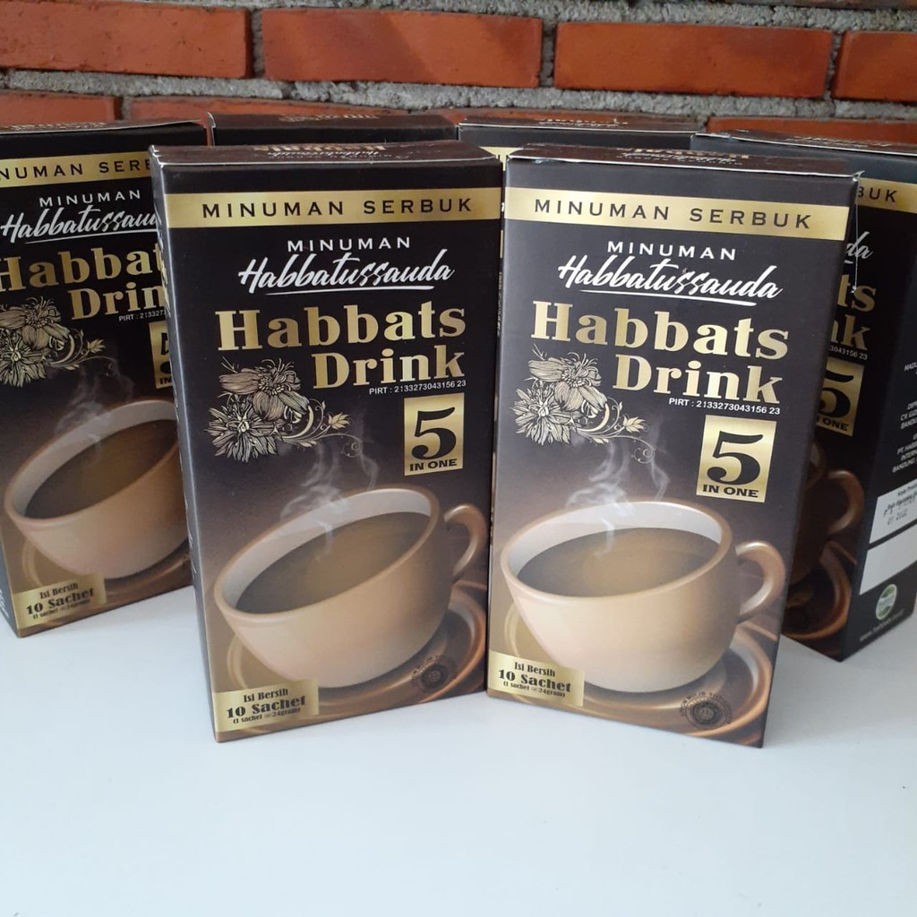 Jual Minuman Serbuk Habbatasauda Habbats Drink 5in1 isi 10 sachet ...