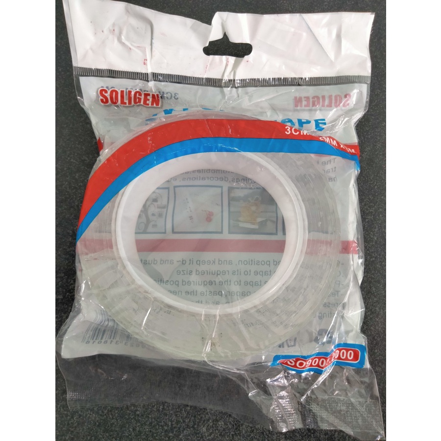 Jual ISOLASI/LEM/DOUBLE TAPE BENING/TRANSPARAN 1 INCI SOLIGEN | Shopee ...