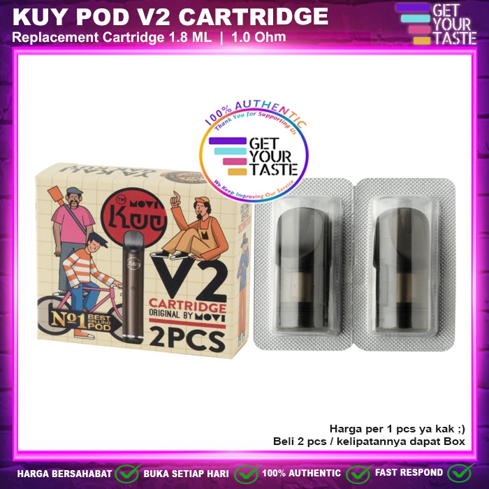 Jual Cartridge Kuy Pod V2 CT Catridge Kuy V2 Authentic by MOVI | Shopee ...
