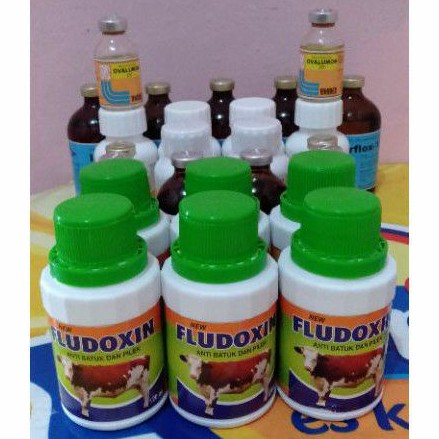 Jual Fludoxin 120 ml (obat flu batuk pilek cair untuk sapi kuda kerbau ...
