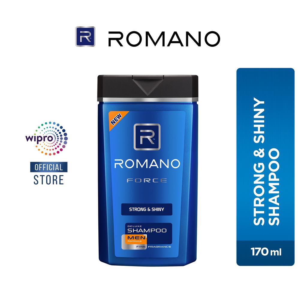 Jual Romano Shampoo Pria Strong & Shiny Force 170Ml | Shopee Indonesia