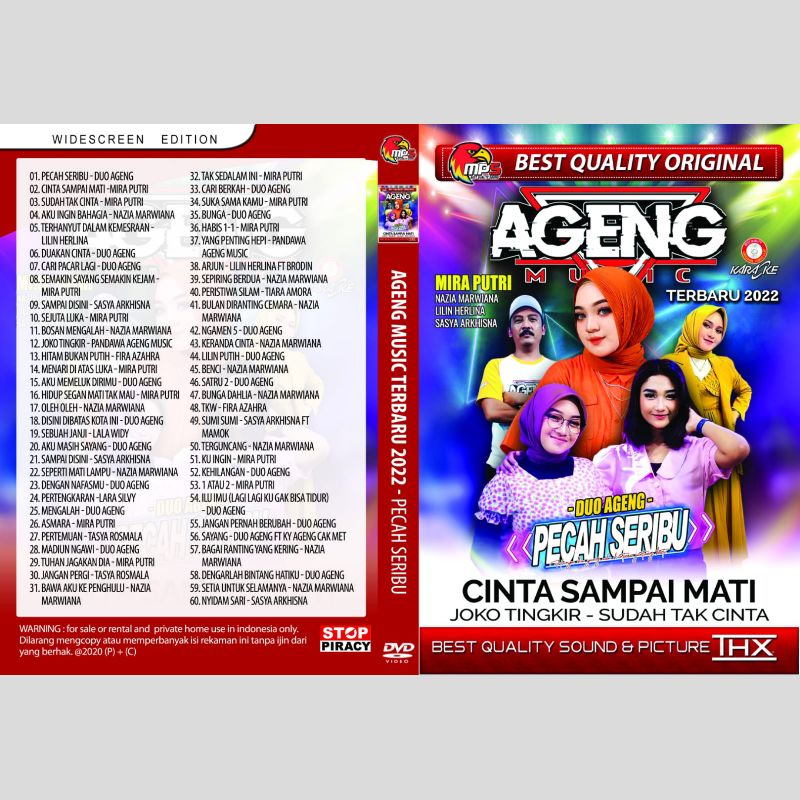 Jual Kaset Mp5 Video Lagu Ageng Music Terbaru Pecah Seribu 2022 | Shopee Indonesia