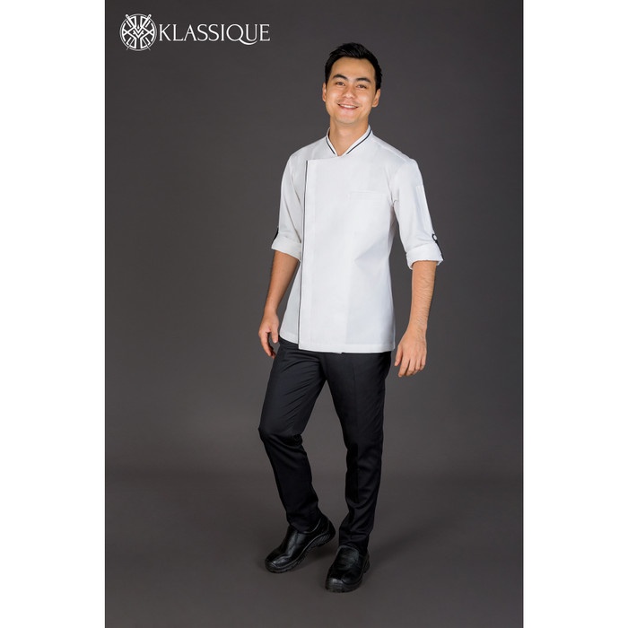 Jual PRIA-KOKI-SERAGAM- BAJU KOKI - CASSIEL (CHEF JACKET) - PUTIH, XS ...