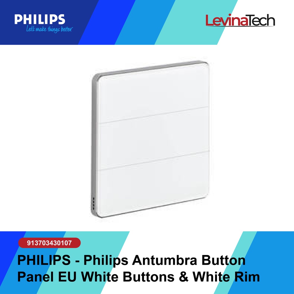 Jual PHILIPS Antumbra Button Panel EU White Buttons & White Rim ...