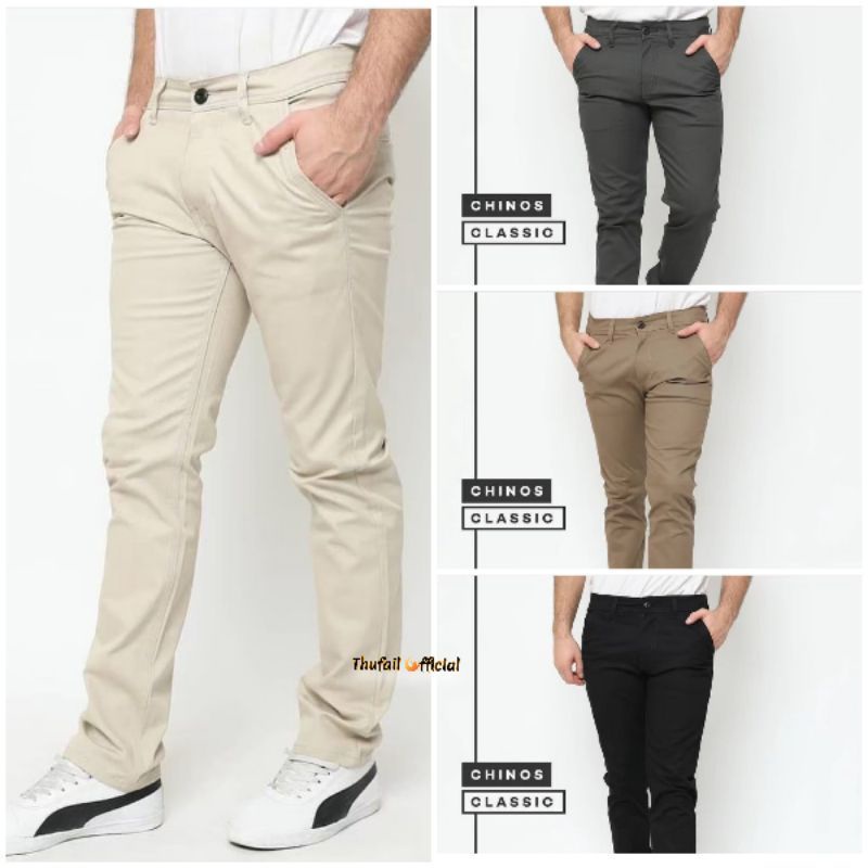 Jual CELANA PANJANG PRIA CHINO SLIMFIT | Shopee Indonesia