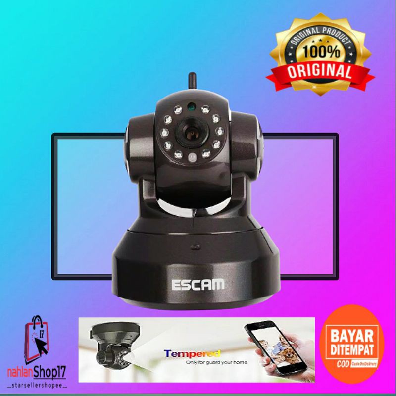 Jual ESCAM PEARL QF100 WIRELESS IP CAMERA CCTV / IP Camera CCTV 1/4 Inch CMOS | Shopee Indonesia
