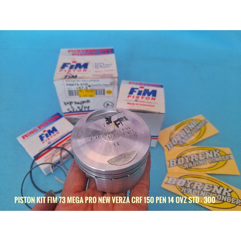 Jual PISTON SEHER KIT SET FIM 73 MEGA PRO NEW VERZA MP MONO OVERSIZE ...