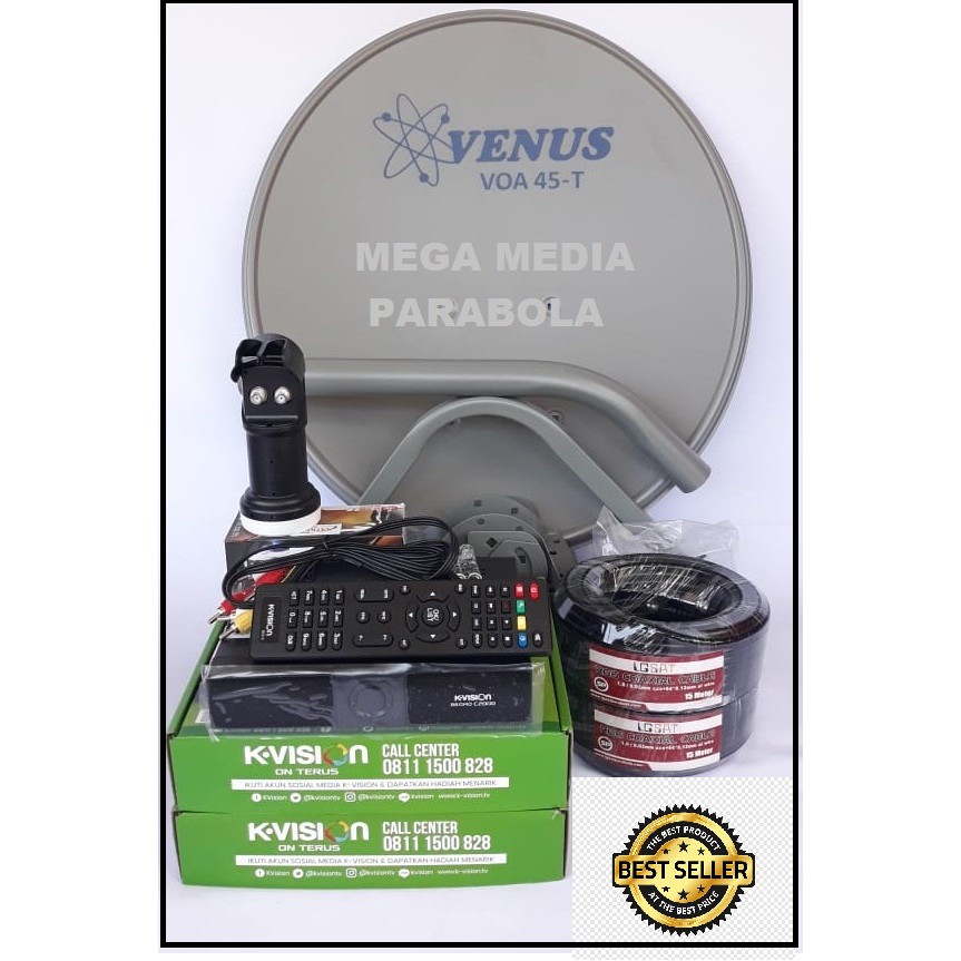 Jual Paket komplit parabola kvision 2tv TV Nasional komplit banyak ...