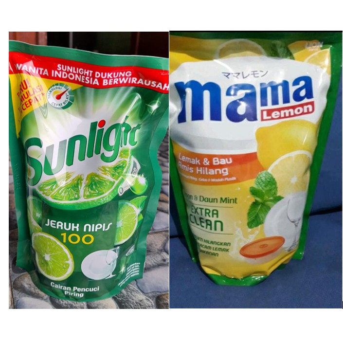 Jual Mama Lemon Variant Lemon &Daun mint 780 ML, Sunlight 755 ML ...