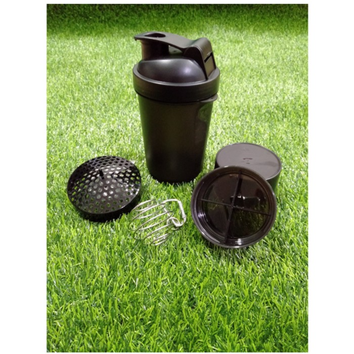 Jual Bottle shaker polos hitam / Botol Minum Shaker Fitness Olahraga ...