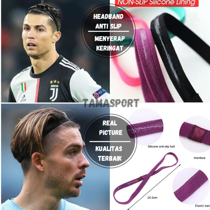 Jual COD | HEADBAND HAIRBAND SPORT BANDO BANDANA KARET KEPALA SPORT ...