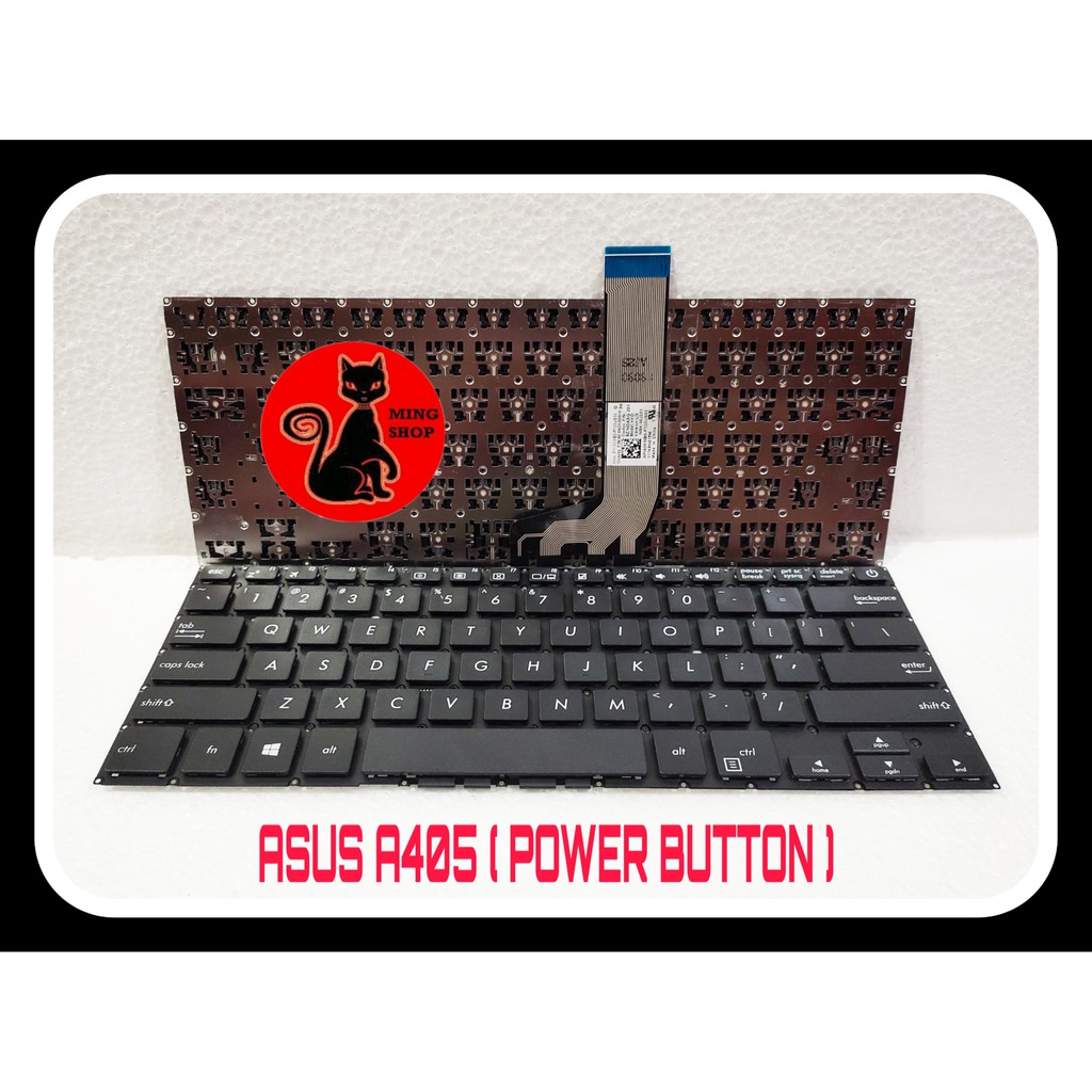 Jual KEYBOARD ASUS A405 BLACK (POWER BUTTON) | Shopee Indonesia