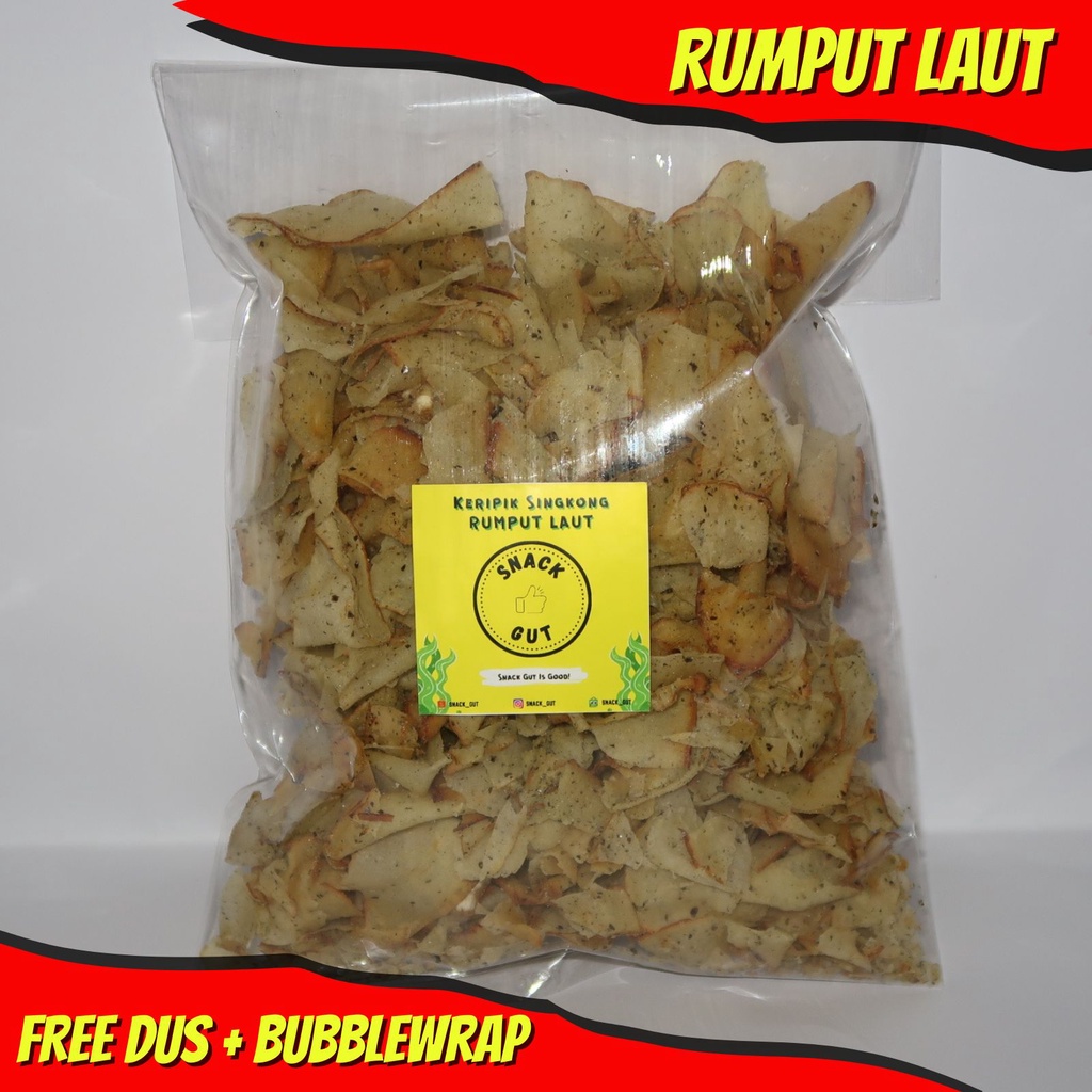 Jual KERIPIK SINGKONG RASA RUMPUT LAUT 250gr | Shopee Indonesia