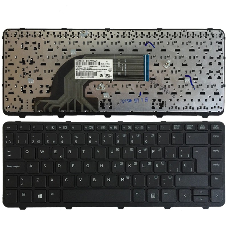Jual IMPORT New Spanish Laptop keyboard for HP ProBook 640 440 445 G1 ...