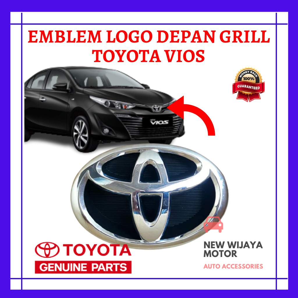 Jual EMBLEM LOGO DEPAN TOYOTA VIOS ORIGINAL | Shopee Indonesia