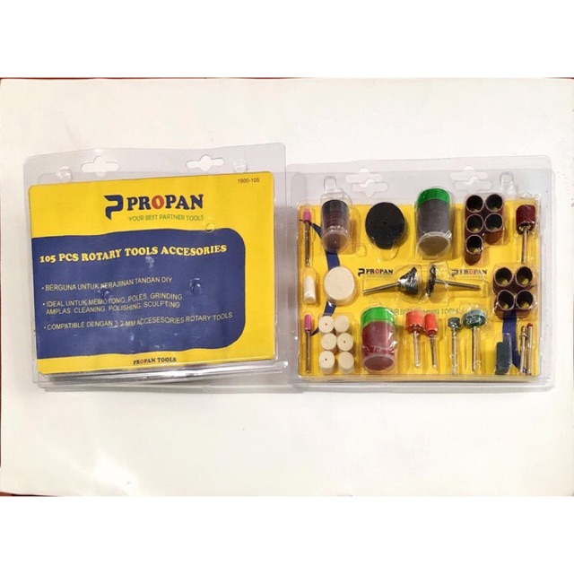 Jual PAKET 105 Pcs Mini Grinder - Tools - Amplas - Polisher - Brush ...