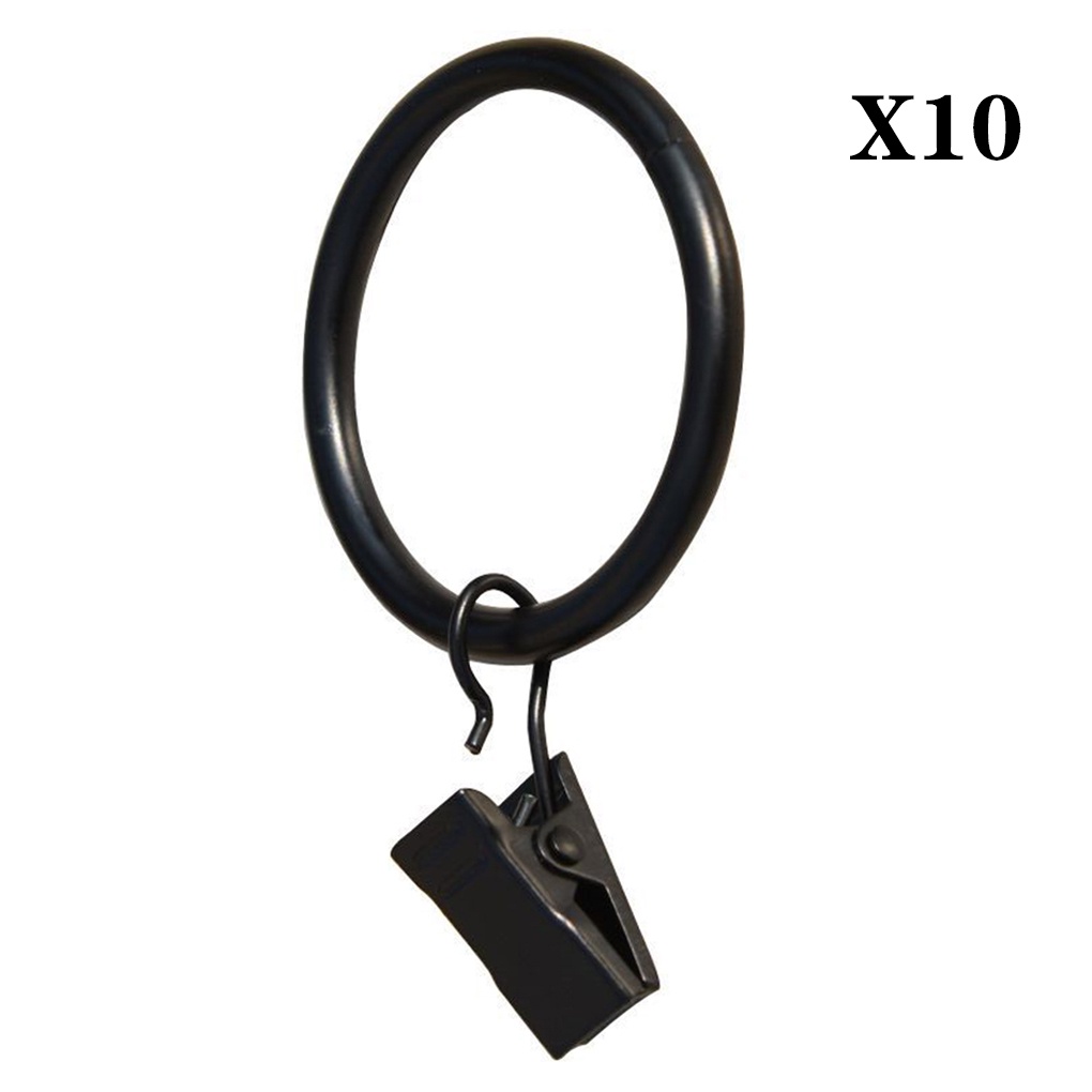 Jual 10pcs Gantungan Gorden Jendela 38mm Cincin Rel Gorden Dengan Klip ...