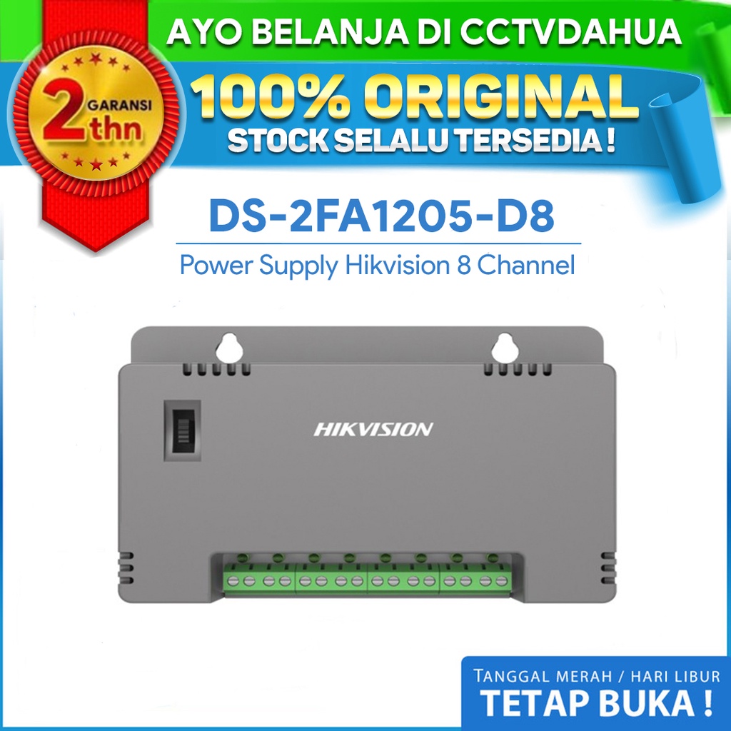 Jual HIKVISION DS-2FA1205-D8 Hikvision Power Supply 8 Port Camera ...