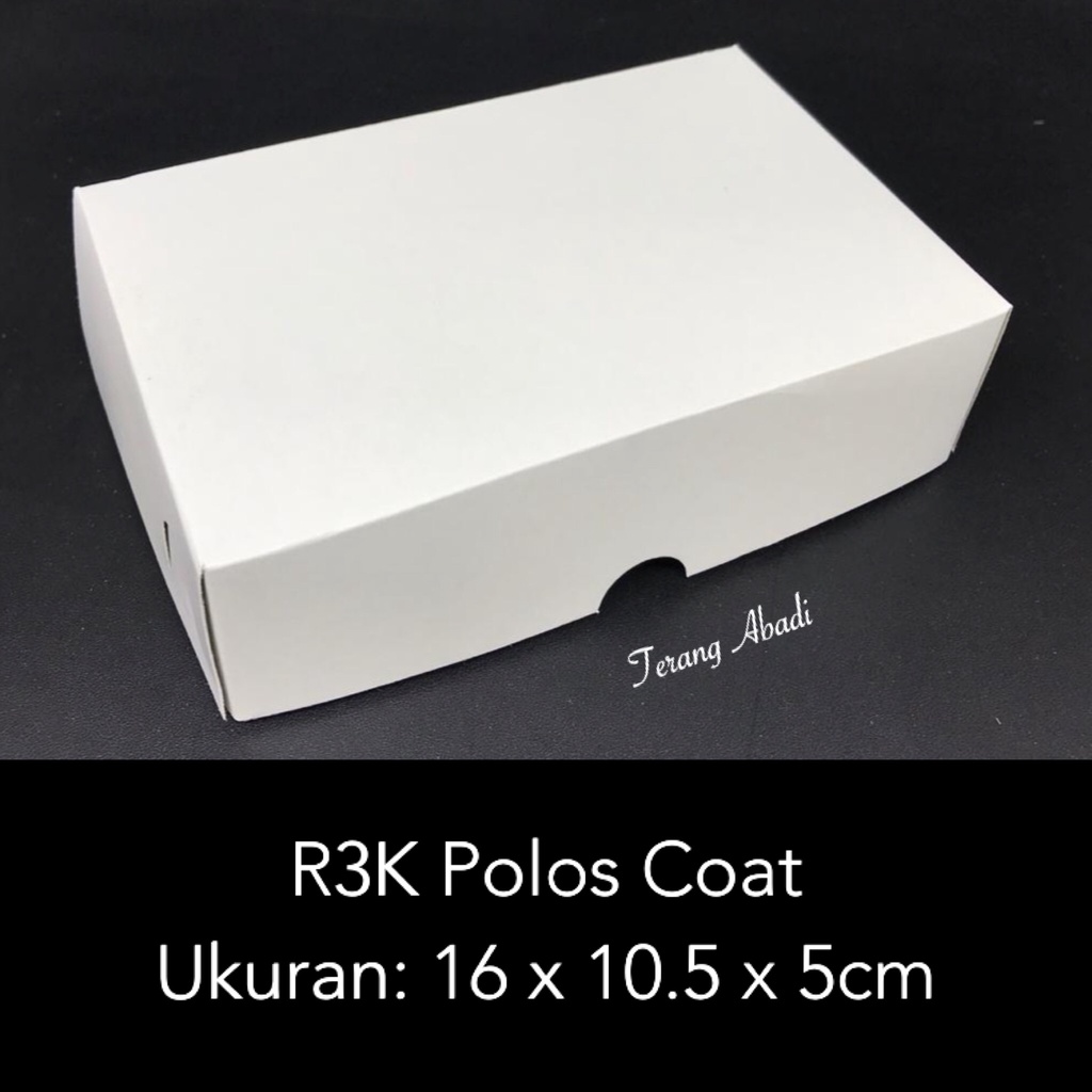 Jual Dus Kue Putih Polos Coat 16x10.5x5 cm R3K/ Dos Hajatan/ Kotak ...