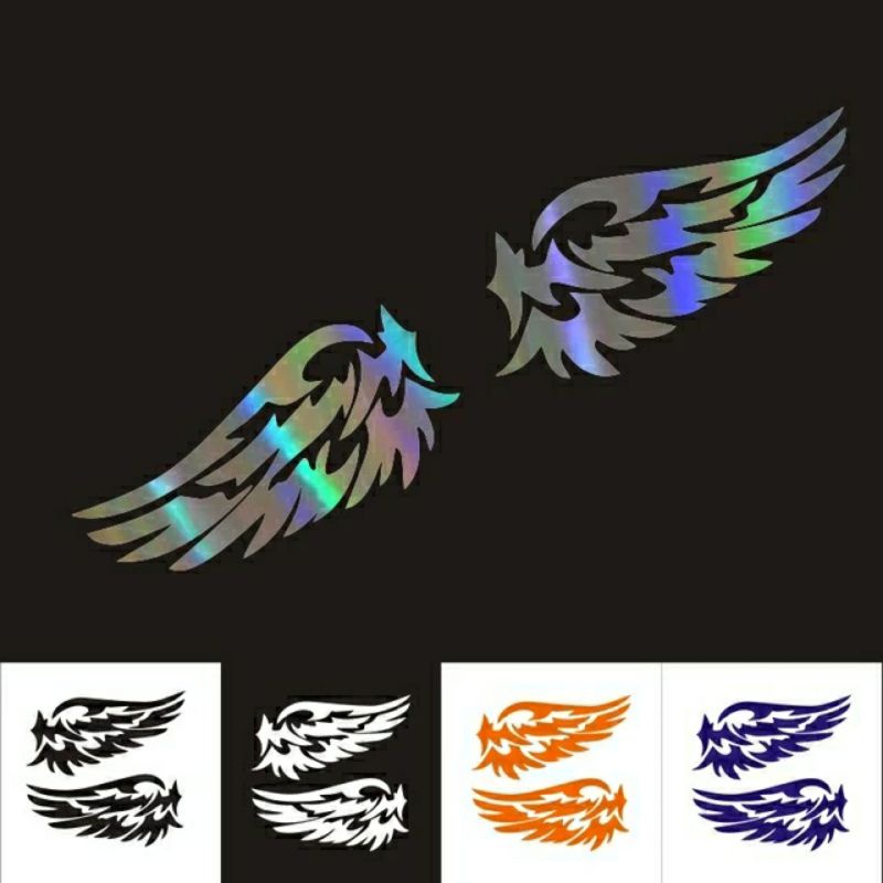 Jual Stiker Sticker Mobil Stiker Spion Mobil Sayap Malaikat Stiker ...