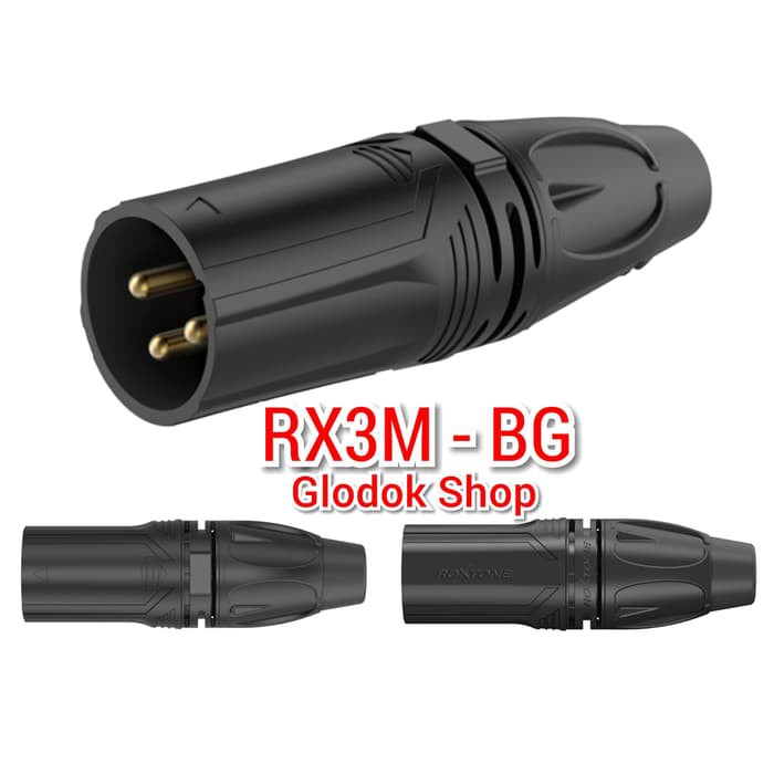 Jual JACK CANON XLR MALE 3 PIN RX3M-BG ROXTONE JACK CANON JACK AUDIO RX3M | Shopee Indonesia